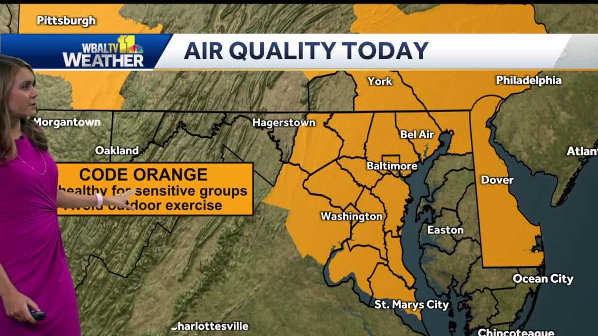 ⚠ Air Quality Alert for the Baltimore metro today