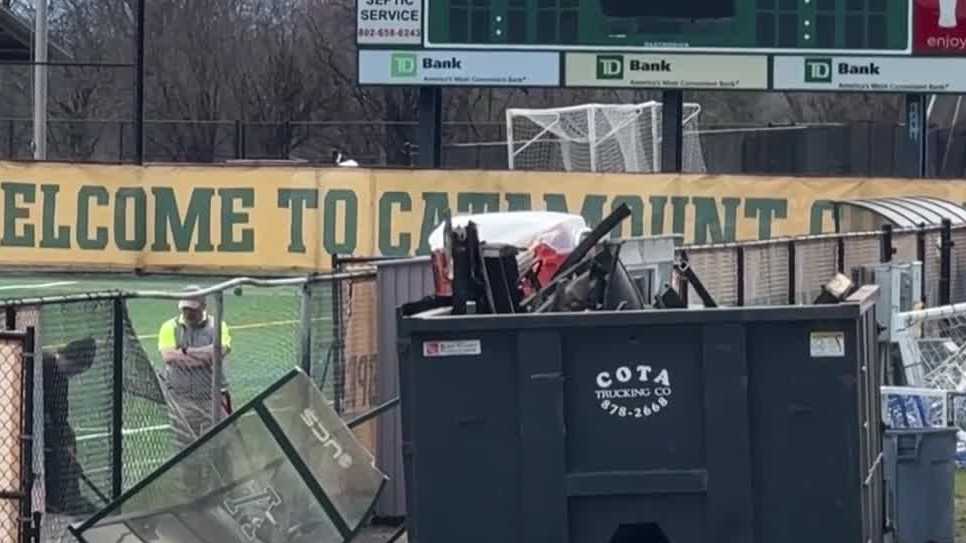 UVM Police investigating shed fire near Virtue Field