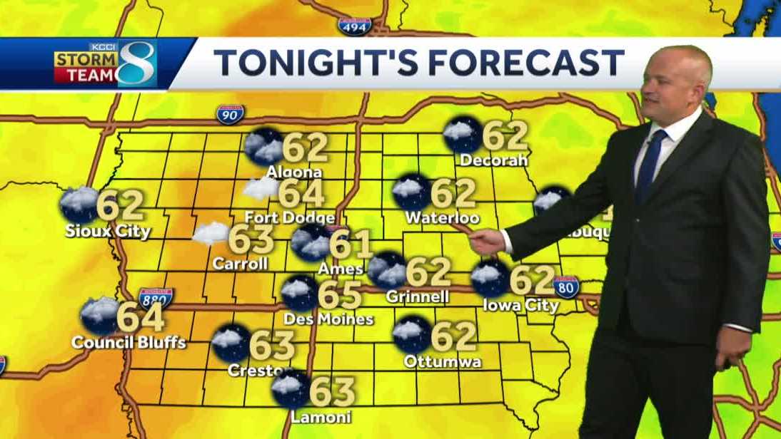 Increasing cloud cover Thursday in central Iowa