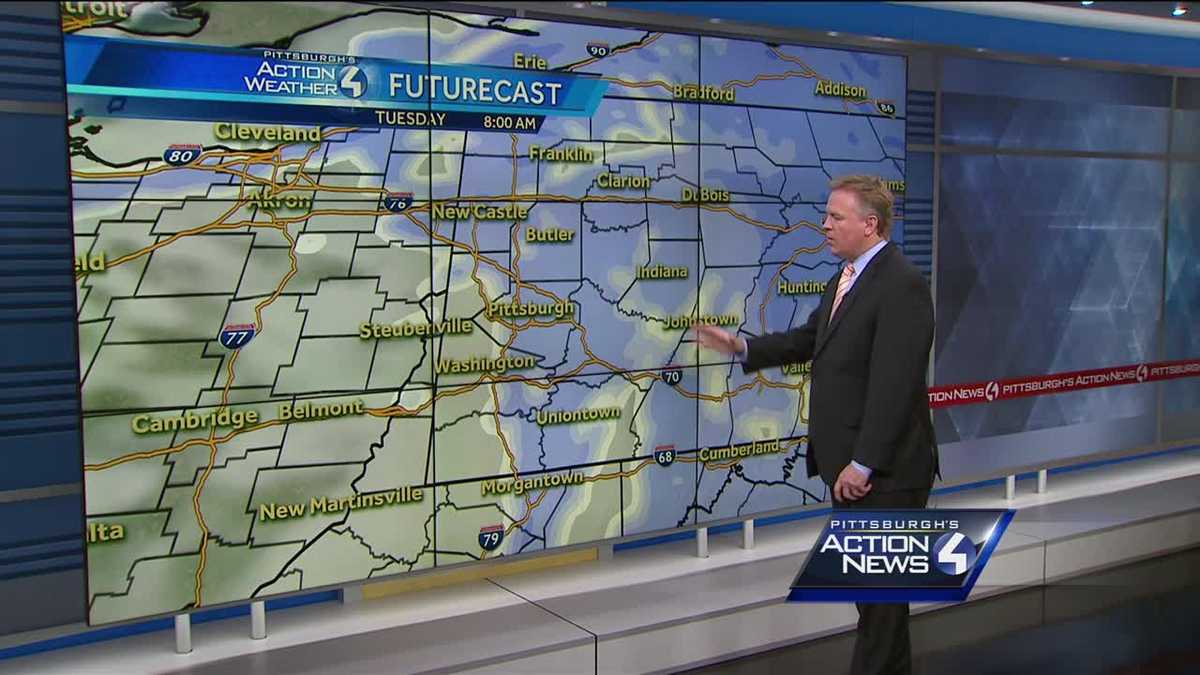 Pittsburgh's Action Weather: The snow forecast for Tuesday