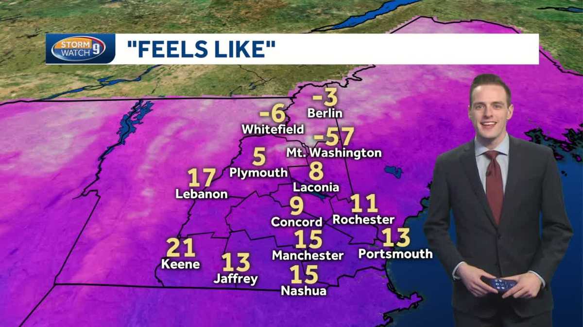 Watch: Frigid wind chills settle in; some snow Sunday