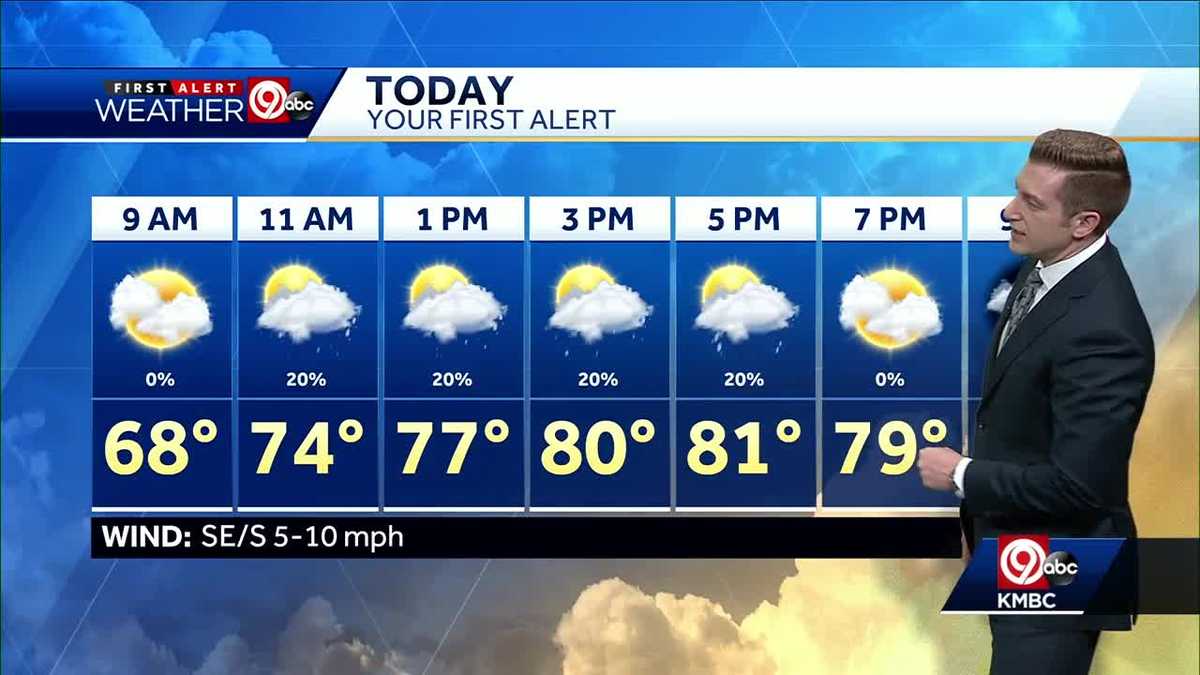 Comfortable Monday as clouds clear