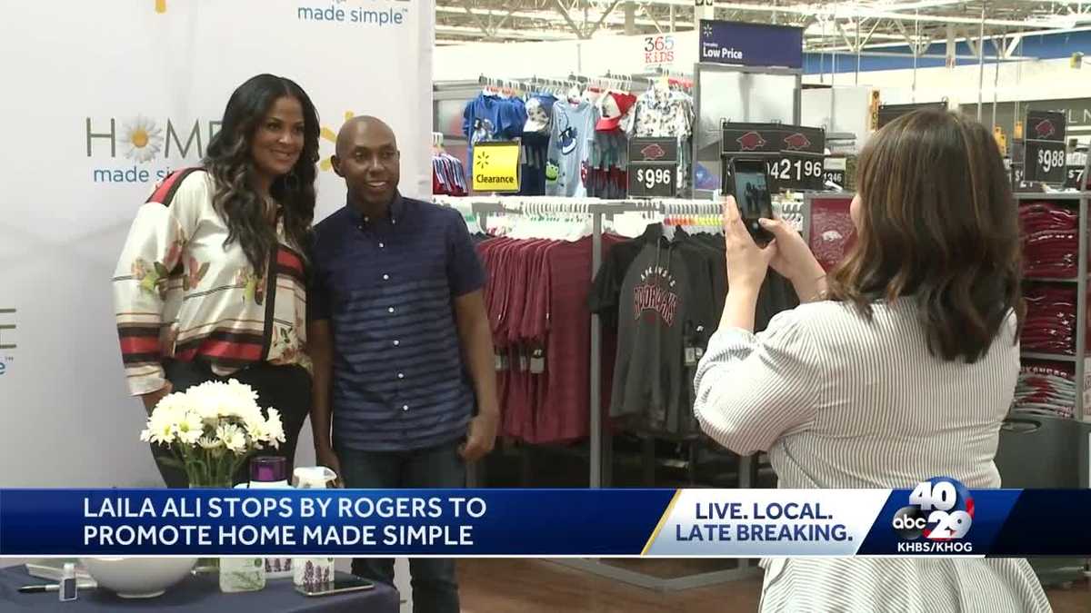 World champion boxer Laila Ali visits Arkansas