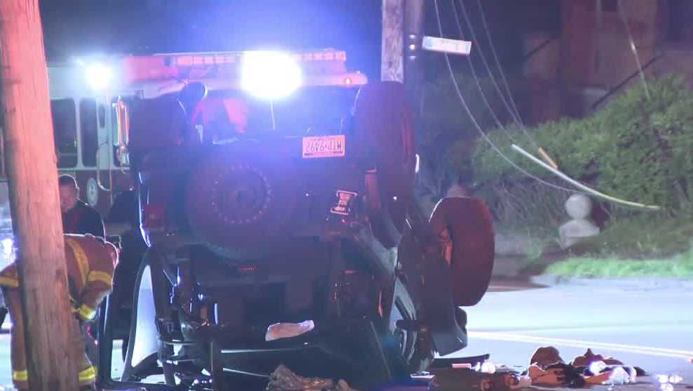 Jeep overturns in Pittsburgh neighborhood; 1 injured