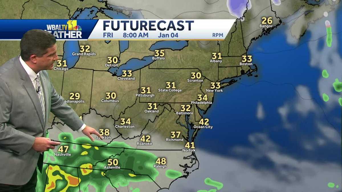 Cooler temperatures coming Wednesday