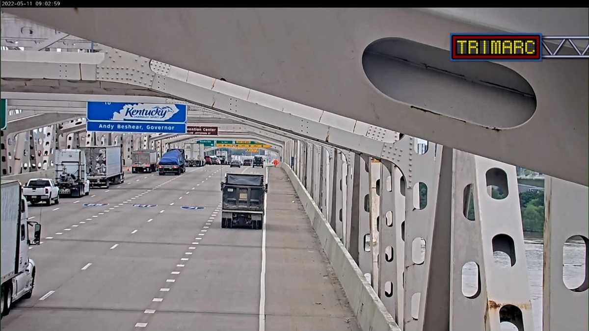 Watch out for road work near the Kennedy Bridge