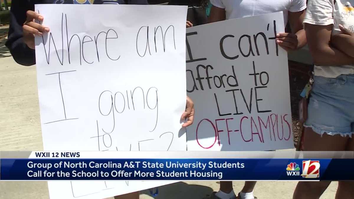 North Carolina A&T students hold protest to express housing concerns