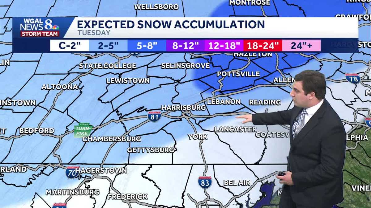 Chilly Monday; First Accumulating Snow Tuesday Of The Season