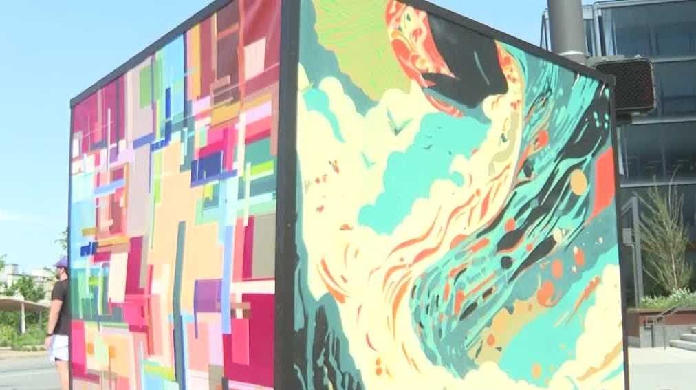 'Free art galleries': Mural cubes pop up across the metro, features 15 ...