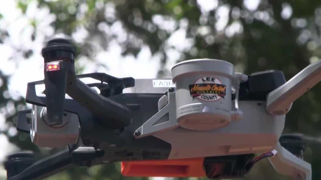 Drone drops thousands of sterilized mosquitoes over Edison and Ford ...