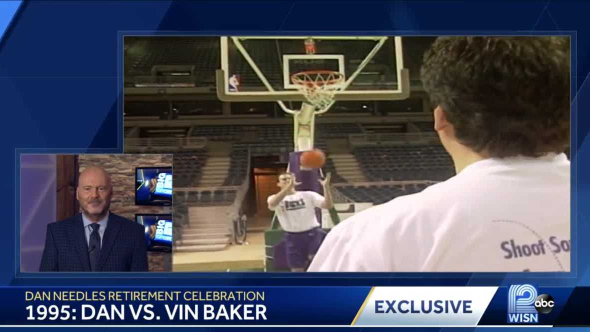 1995: Dan Needles takes on Vin Baker in free throw contest
