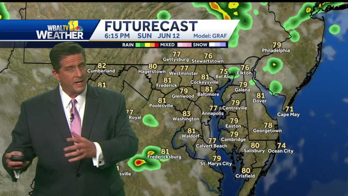Baltimore forecast: Thunderstorms still possible late Sunday