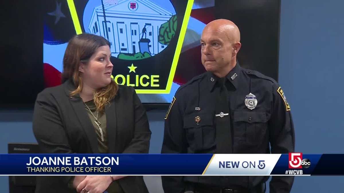 Woman reunited with officer she credits with saving her life