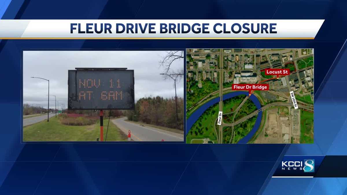Fleur Drive bridge to close for street repairs