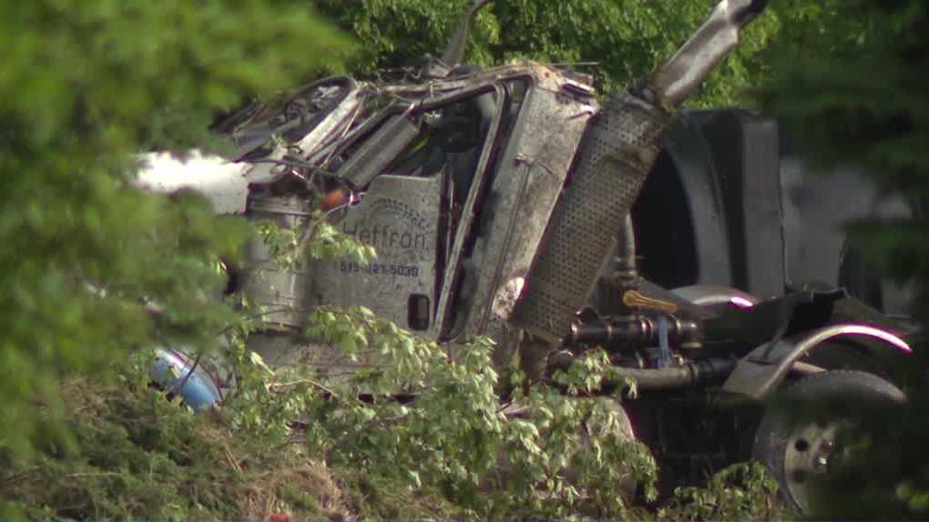 Driver hurt in tanker truck crash that required hazmat response near ...