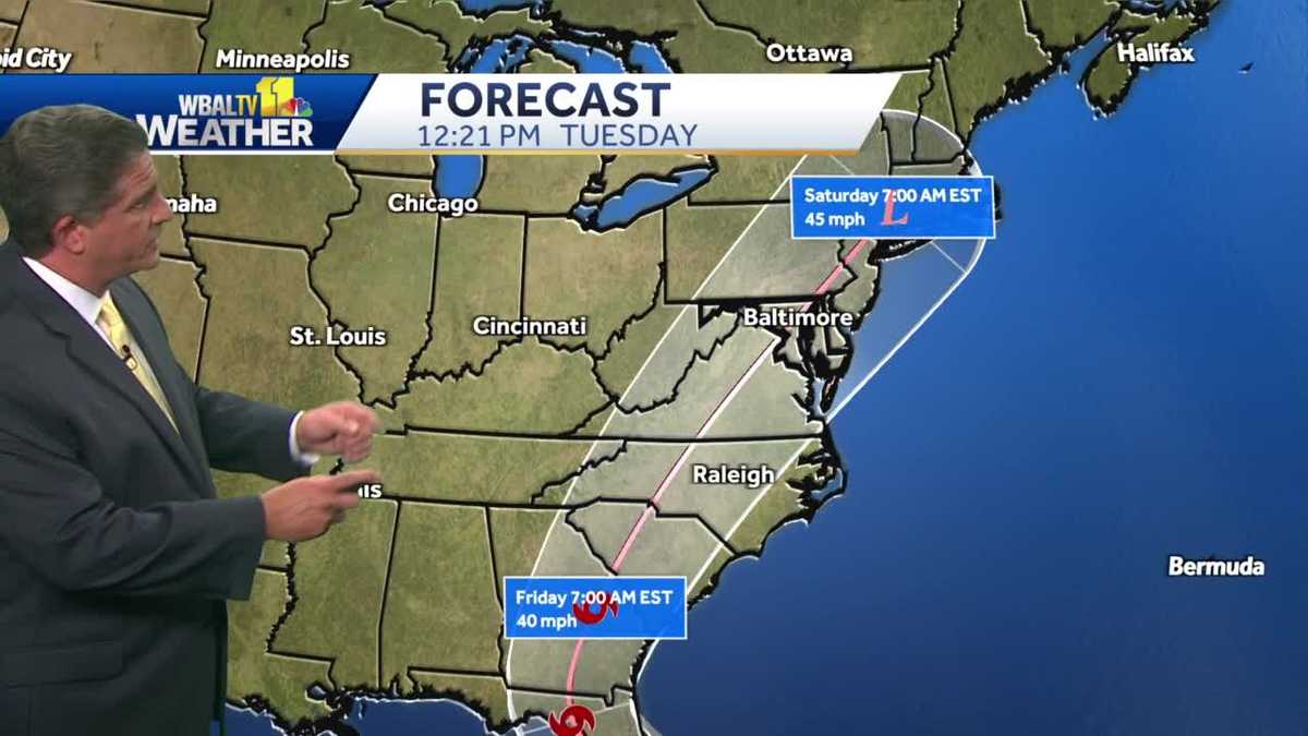 Tony Pann: Nicole's rain could reach Maryland on Friday