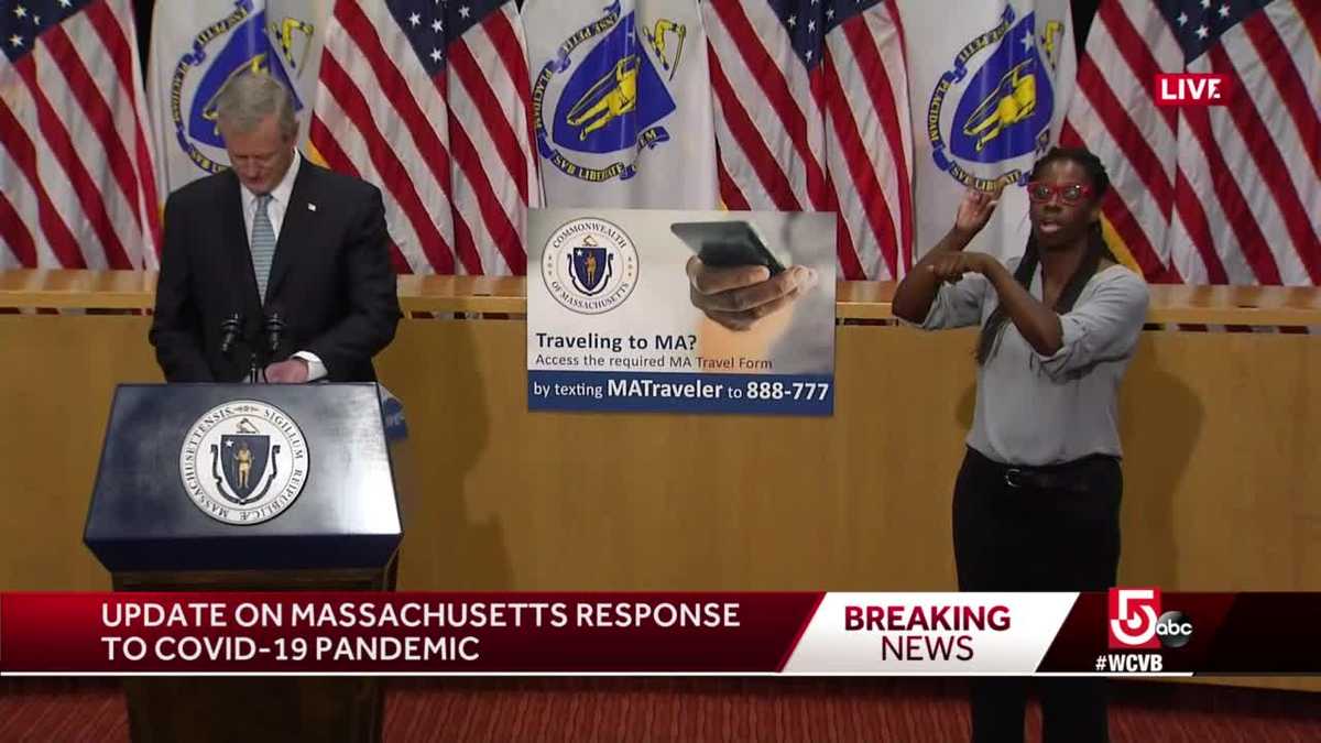Gov. Baker explains color-coded map of COVID-19 spread