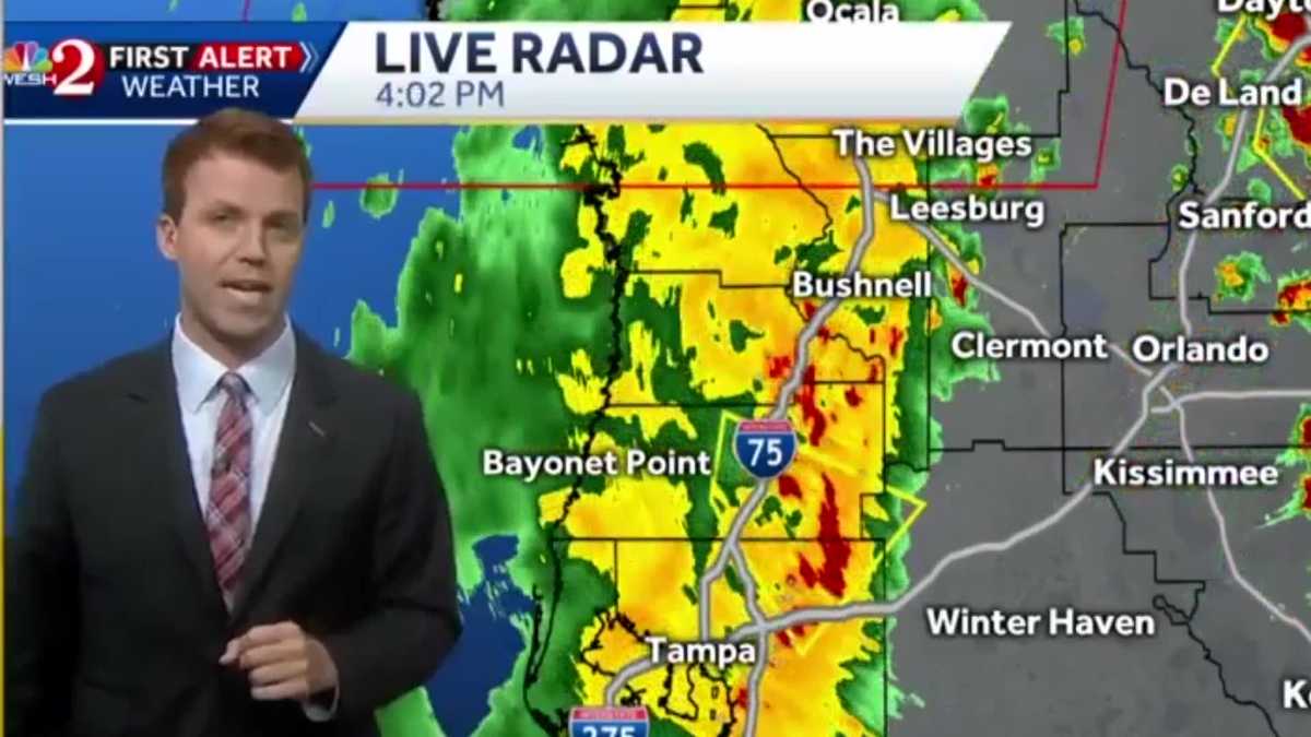 Strong storms moving through Central Florida