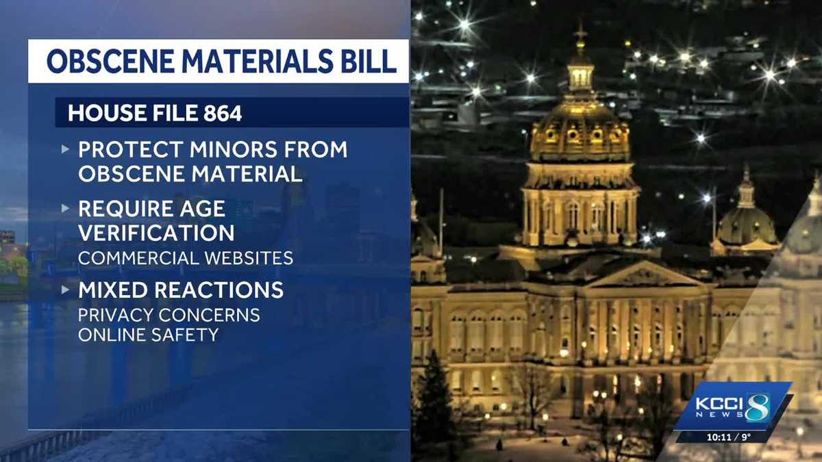 Iowa politics: Bill proposed to restrict minors' access to obscene content