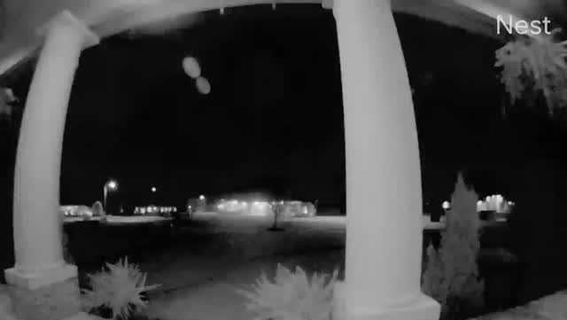 Louisiana possible meteor video