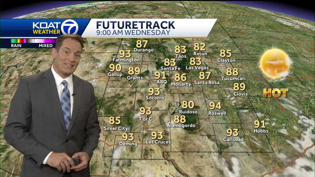 Warming conditions with lessening storm chances