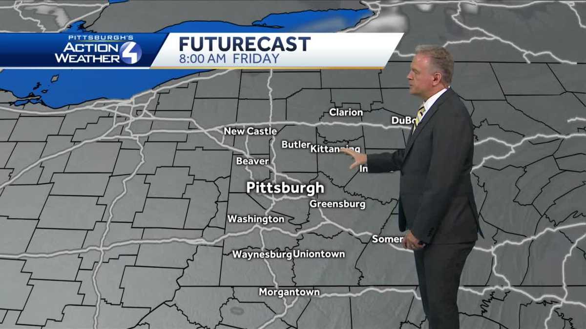 Mostly clear tonight, sunny on Friday with highs in upper 70s