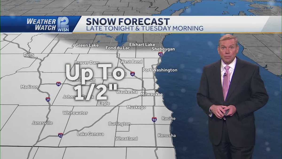 Weather: Tuesday Morning Snow