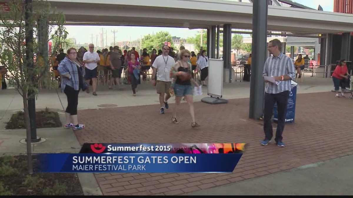 Crowds gather for first day of Summerfest