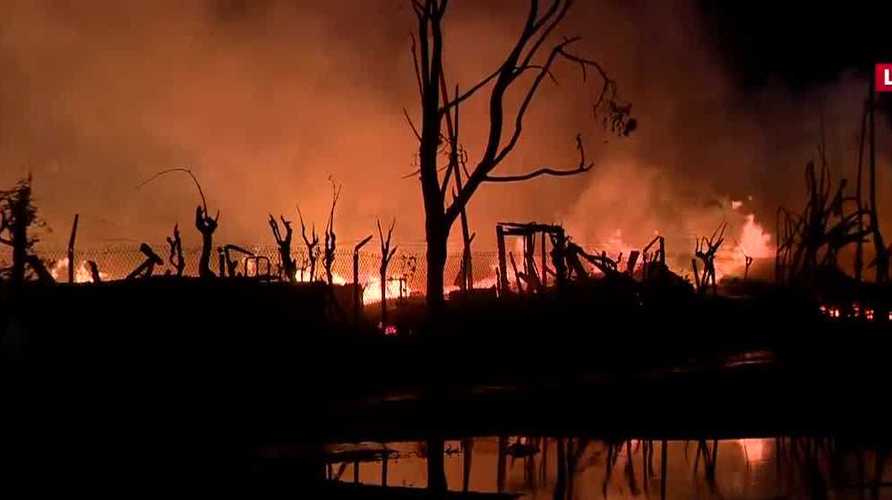 'Intense' Modesto pallet yard fire spreads to nearby businesses, 1 ...