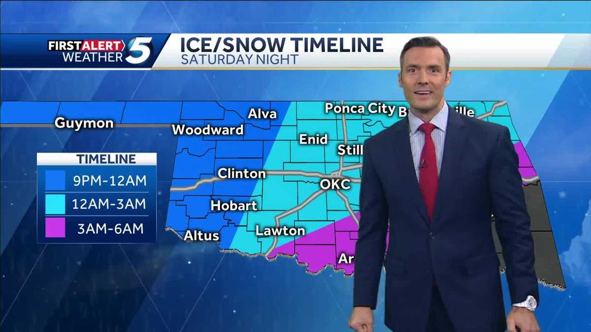 Winter Weather Timeline: Snow and ice across Oklahoma
