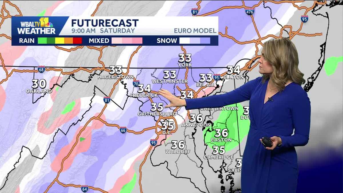 Baltimore Weather: Wintry Mix Develops Saturday
