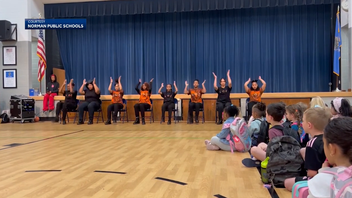 STOMP team performs for Norman elementary students in celebration of Black History Month