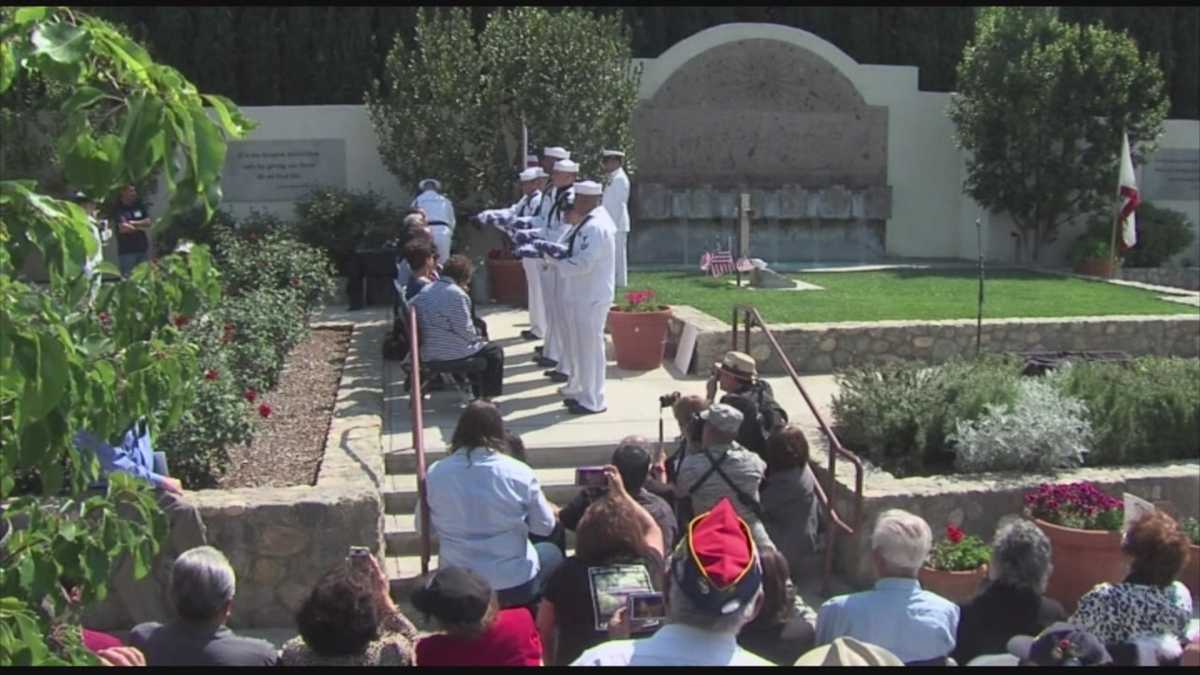 Hundreds gather as military honors Navy veteran Cesar Chavez