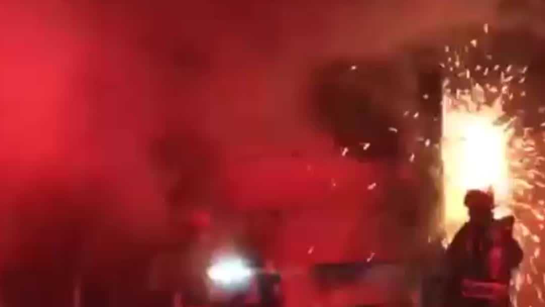 Crews battle commercial fire in Stockton, officials say