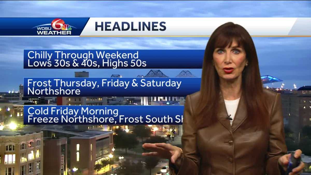 Coldest morning is Friday morning