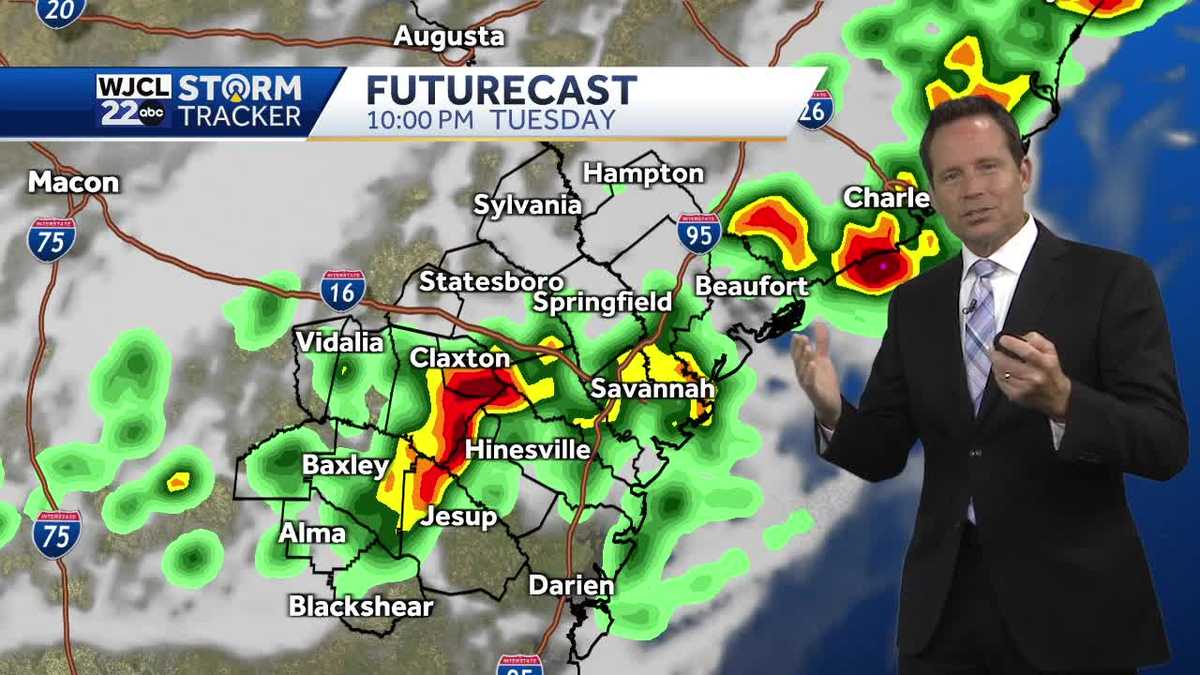 Savannah: Tracking showers, thunderstorms