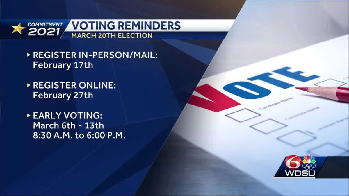 Voter registration open for March elections