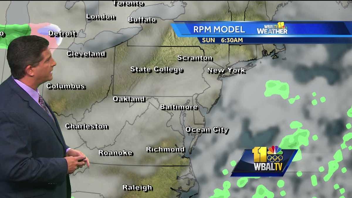 Chilly Sunday with temps below normal