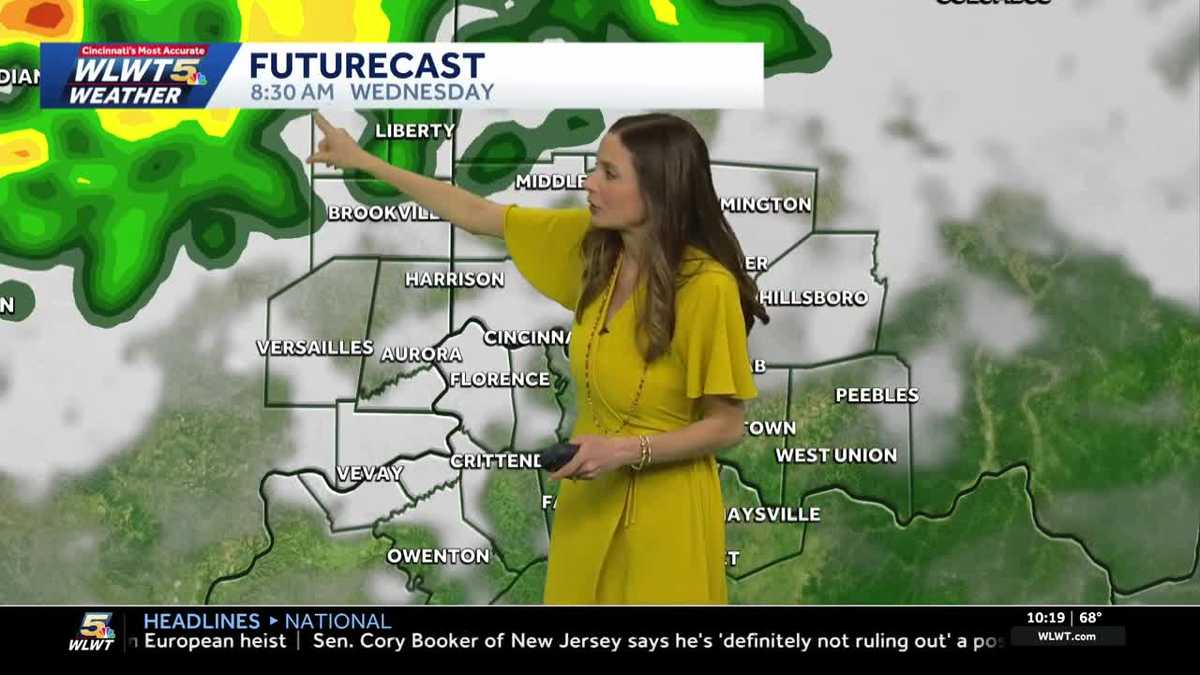 Warm, windy weather eventually turns rainy for Cincinnati