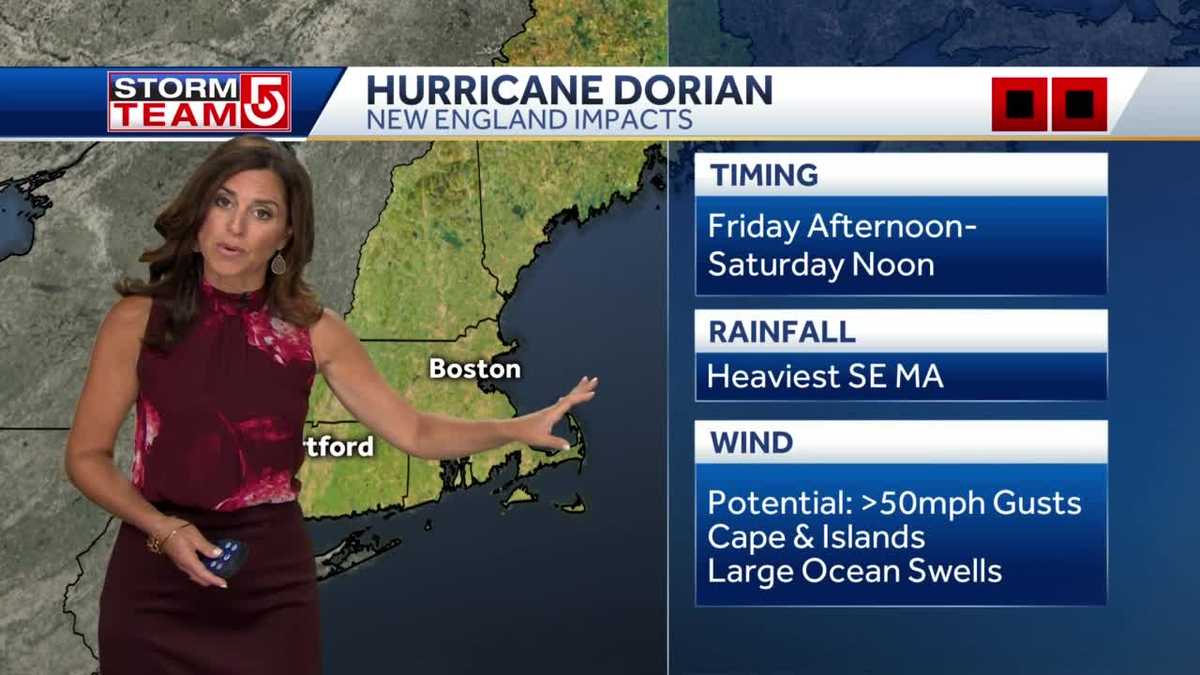 Video: Dorian may affect New England