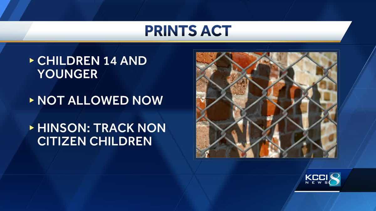 Iowa U.S. Rep. Hinson: Fingerprint migrant kids at border