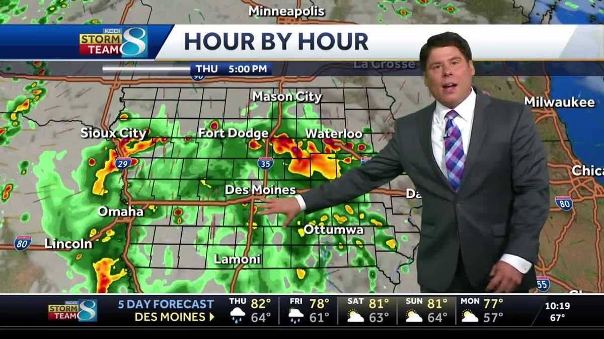 Des Moines forecast: Rain chances continue for the rest of the week
