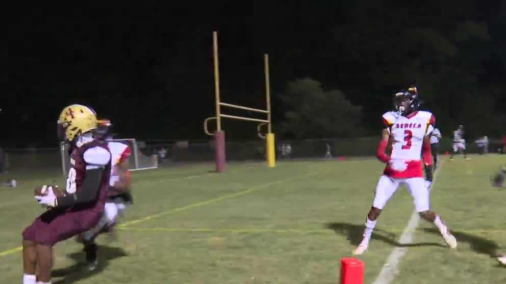 Atherton hands Seneca its first loss of the season, wins 58-27