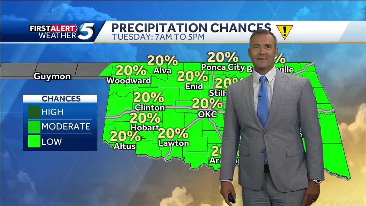 FORECAST: Low chance of rain today
