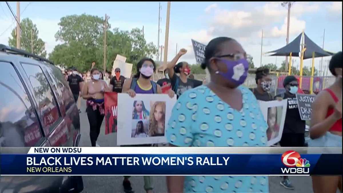 BLM protesters hit the streets Saturday to honor black women