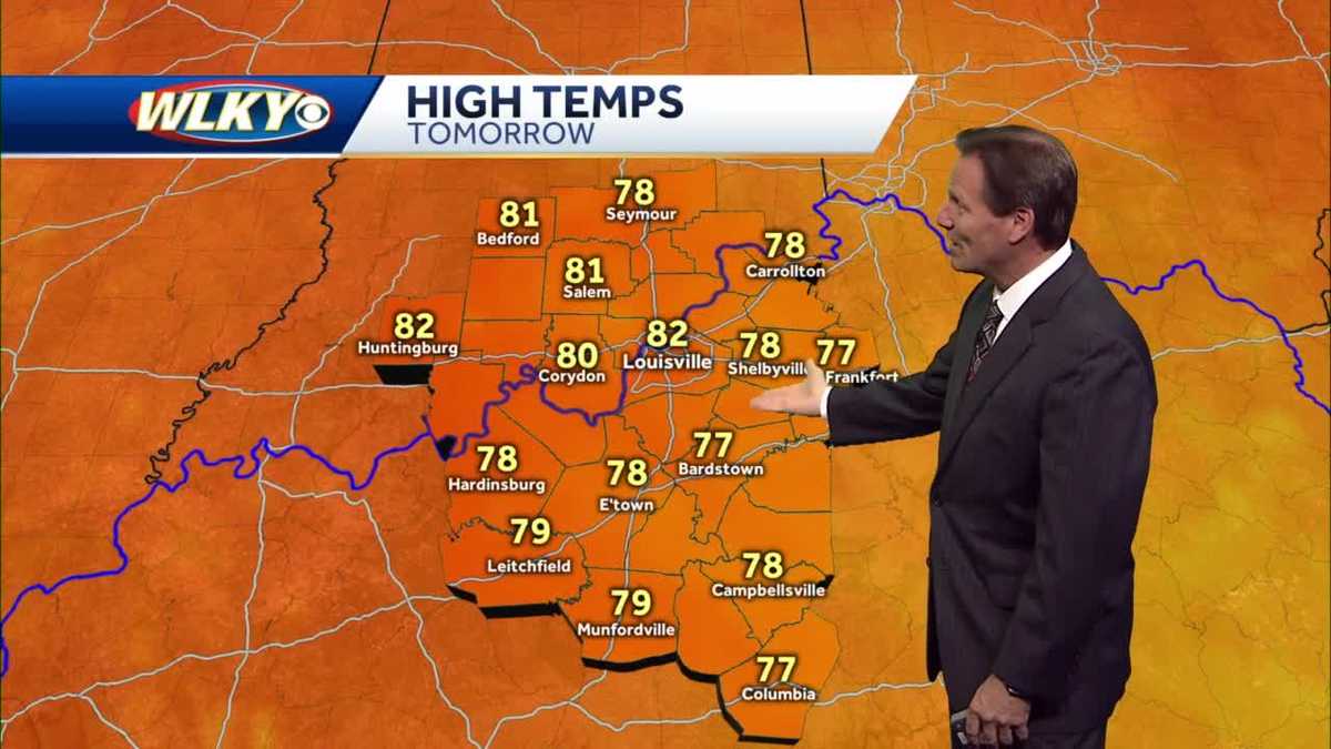 A warm Saturday, Showers chances Sunday