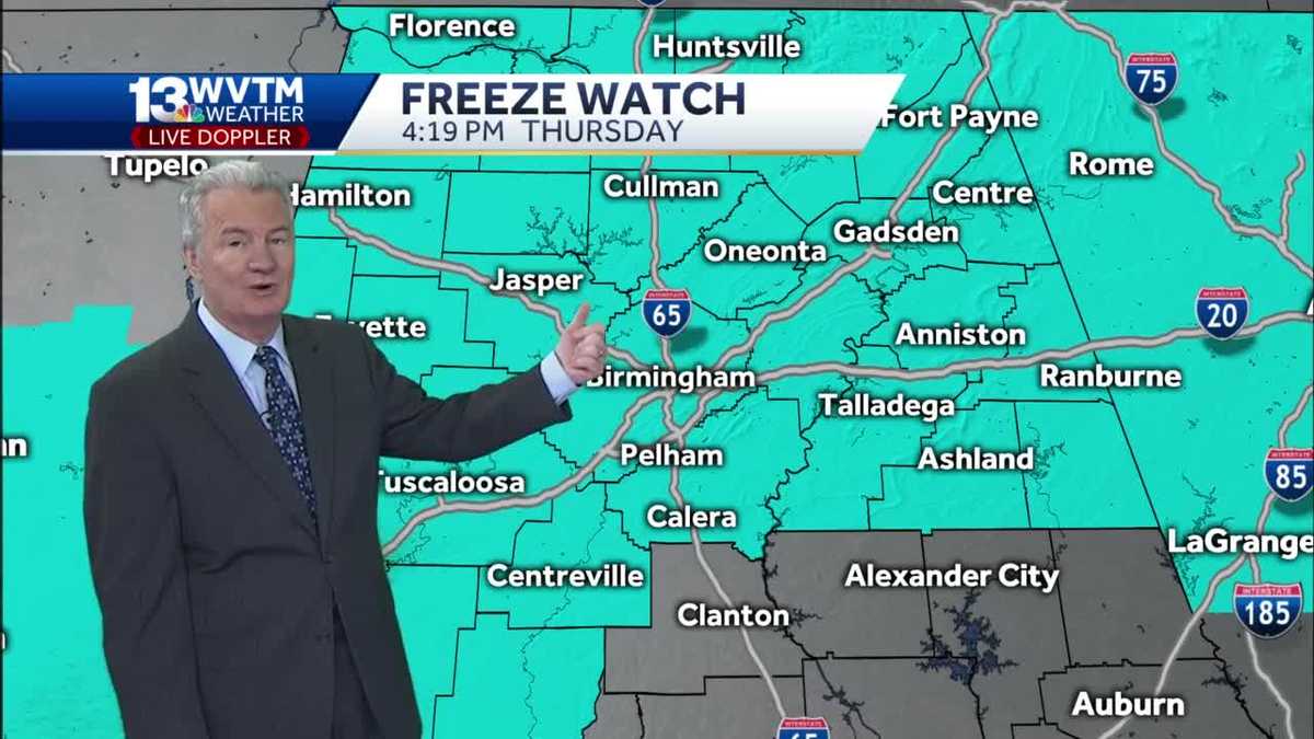 Freeze watch Friday night, into Saturday morning