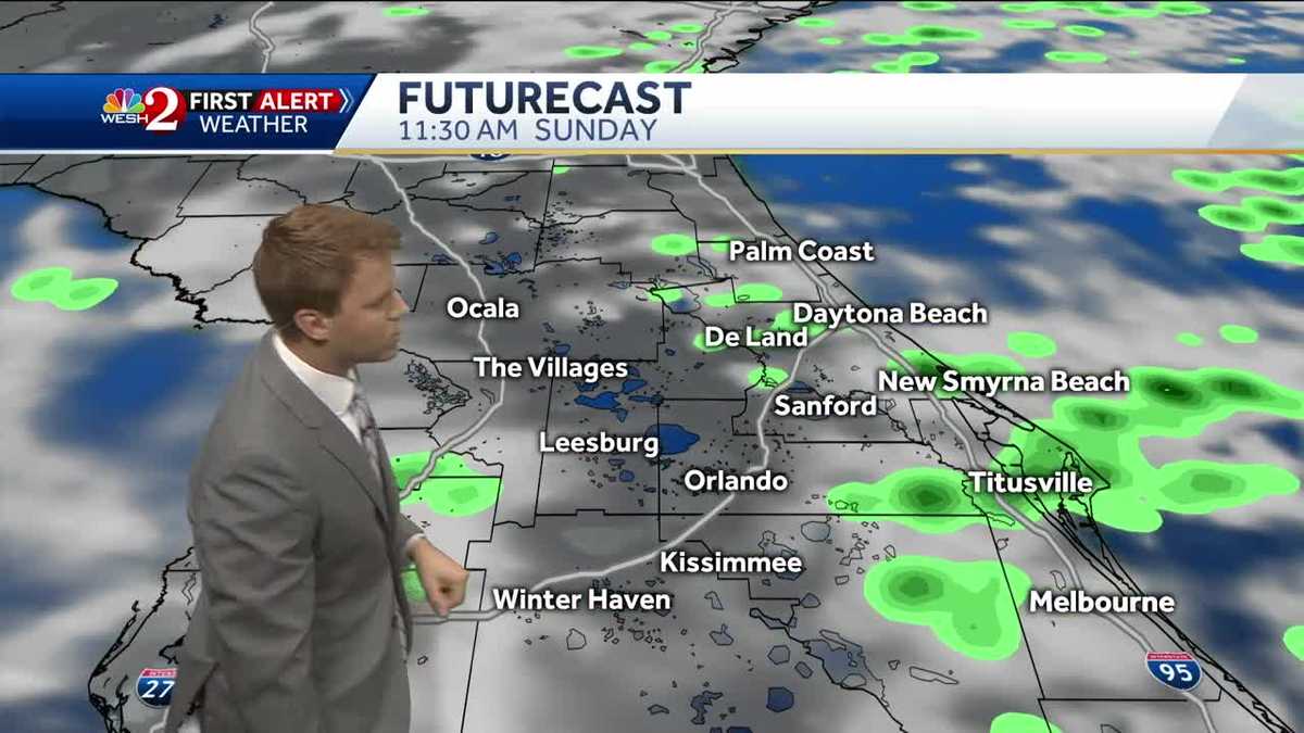 Passing showers, isolated thunderstorms for Sunday