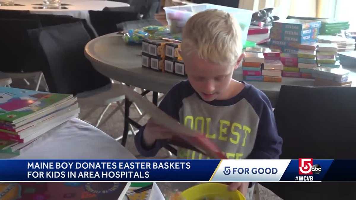 Boy donates Easter baskets to local hospitals Boy donates Easter baskets to local hospitals