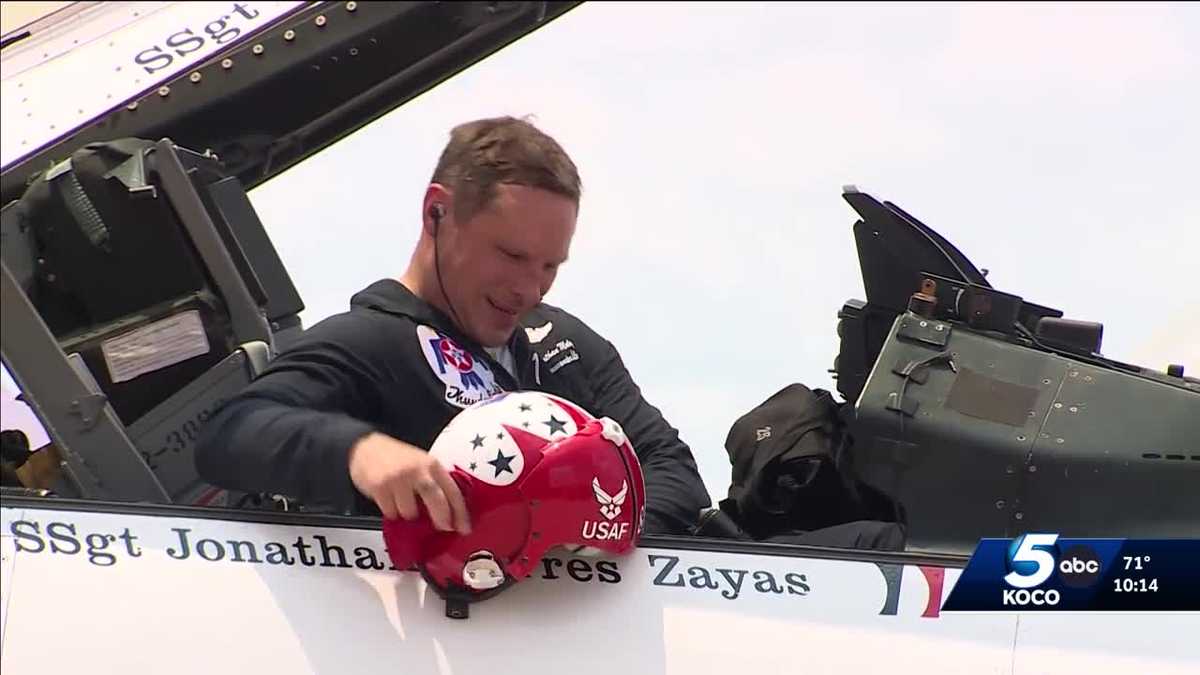 Thunderbirds describe maneuvers to expect during Tinker Air Show